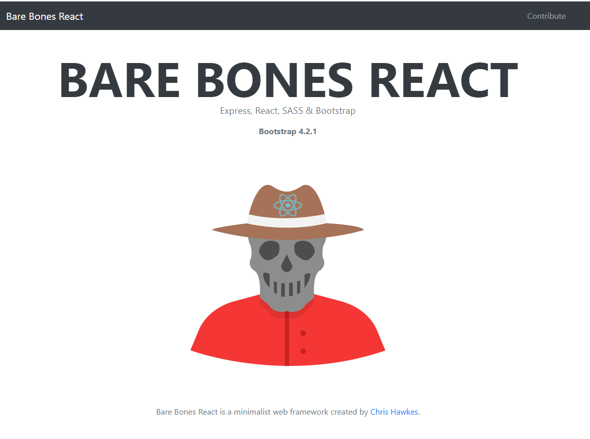 Github Chawkbarebonesreact A Simple React Project With What You Need To Get Started And